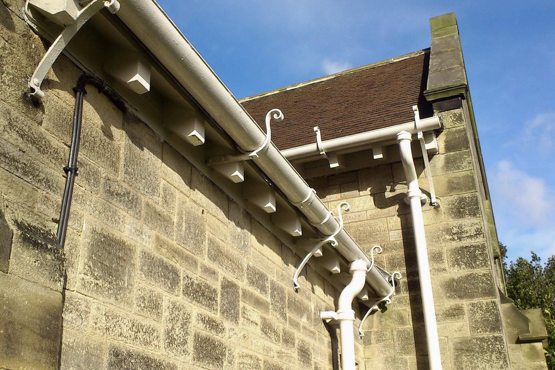 Traditional steel gutter brackets handmade for cast iron gutter ...